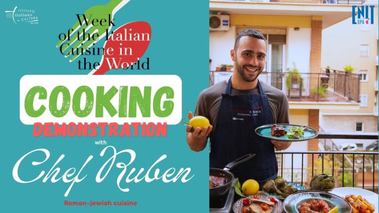 Chef Ruben – Week of Italian Cuisine in the World – Istituto Italiano ...